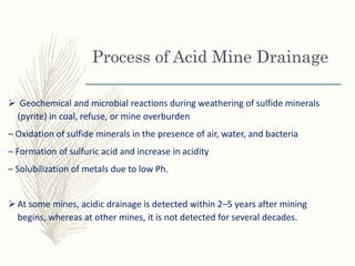 ACID MINE DRAINAGE | PPTX