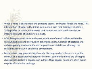 ACID MINE DRAINAGE | PPTX