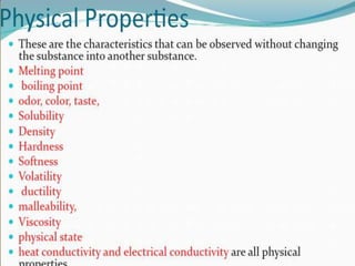 Pp%2c atom%2c physical and chemical changes | PPTX