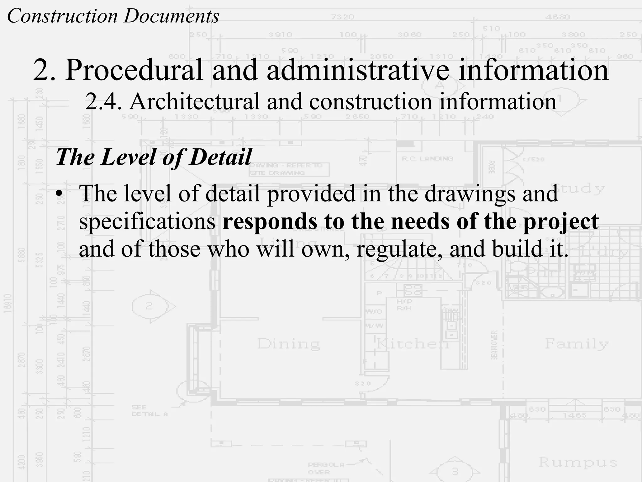 Architectural Professional Practice - Construction Documents | PPT