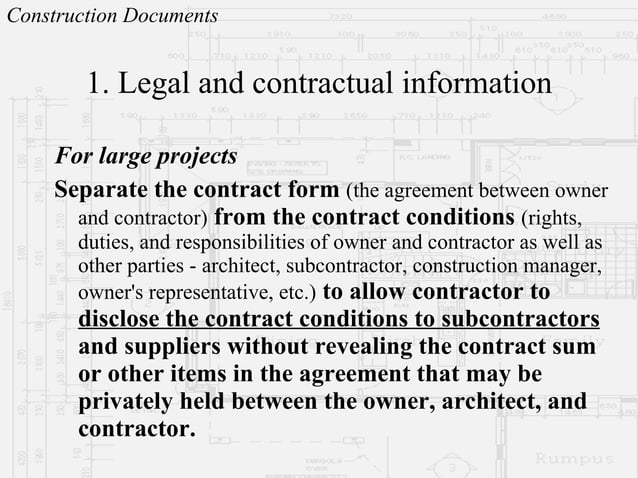 Architectural Professional Practice - Construction Documents | PPT ...