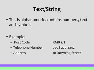 Pp2 data types | PPT