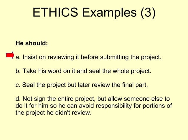 Architectural Professional Practice - Ethics
