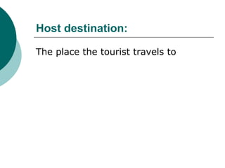 Tourism - terms + definitions | PPT