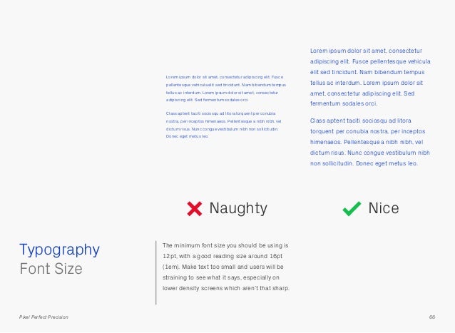The Minimum Font Size You