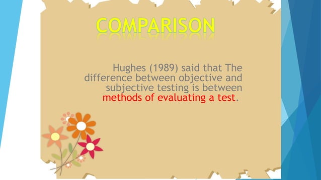 Subjective vs Objective test | PPT | Standardized Testing | Educational ...