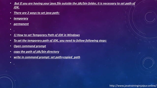 HOW TO SET PATH IN JAVA | PPT