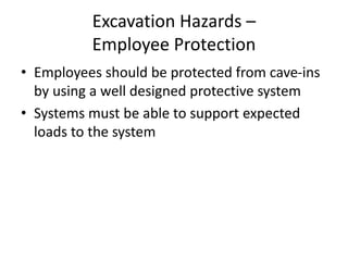 Pp3 construction safety - excavation safety | PPTX | Geology | Science
