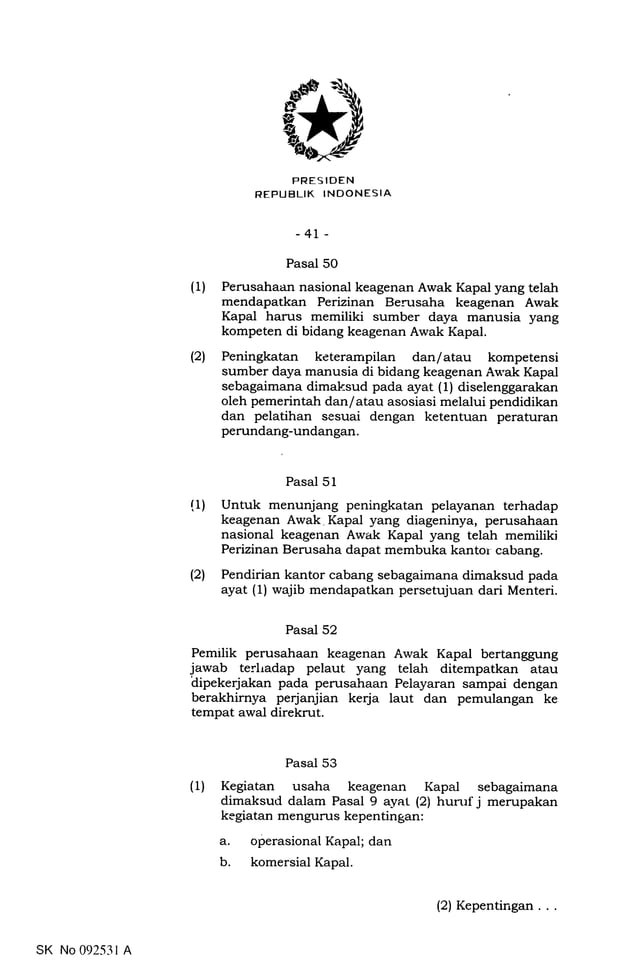 PP 31 th 2021 Penyelenggaraan Bid Pelayaran.pdf