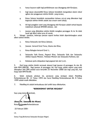 PP Bil 3 tahun 2001 pemasangan tel pej & pgunaan tel bimbit | PDF