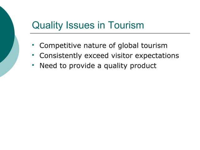 The tourism product - characteristics of tourism | PPT