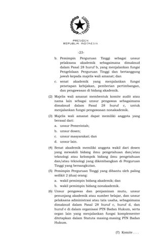 Pp4 2014-penyelenggaraan-pendidikan-tinggi-pengelolaan-perguruan-tinggi | PDF