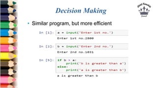 Decision Making & Loops | PPTX