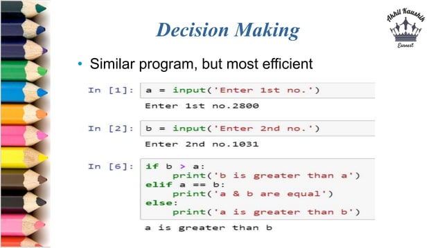 Decision Making & Loops | PPTX