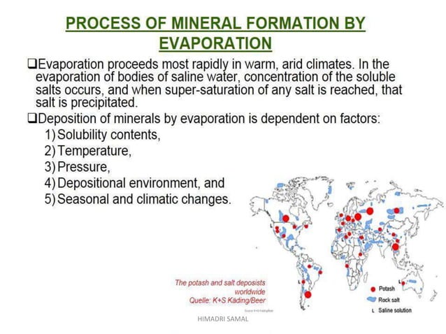 Evaporites | PPTX
