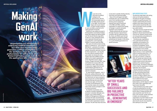 Making GenAI Work: A structured approach to implementation | PPT