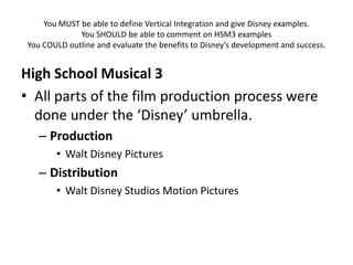 Pp4 disney and vertical intergration | PPTX