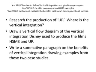 Pp4 disney and vertical intergration | PPTX