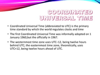 UNDERSTANDING TIME & DATE MERIDIAN | PPTX