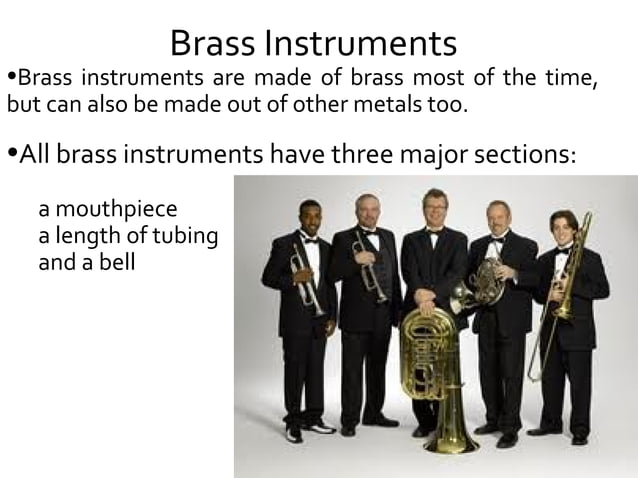 Pp 5 brass instruments | PPT | Classical Music | Music