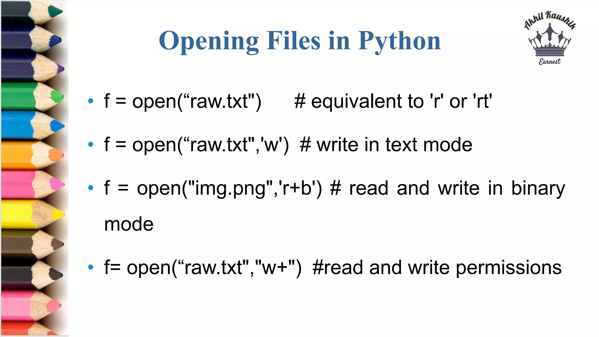 File Handling Python Pptx Programming Languages Computing 6875