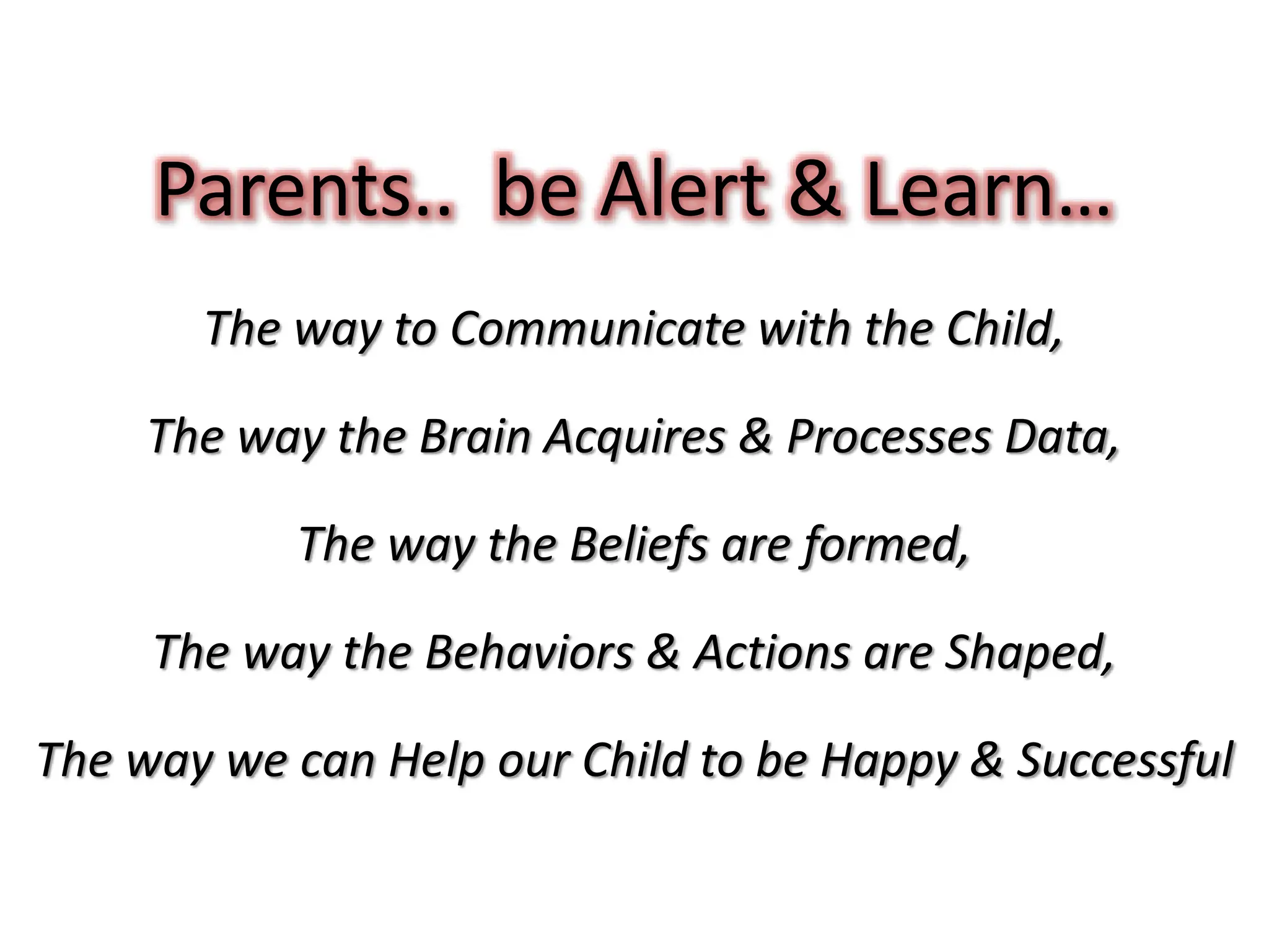 Parenting - Negative vs Positive Language | PPTX