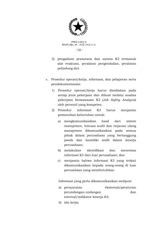 Peraturan Pemerintah No. 50 Tahun 2012 tentang Penerapan Sistem ...