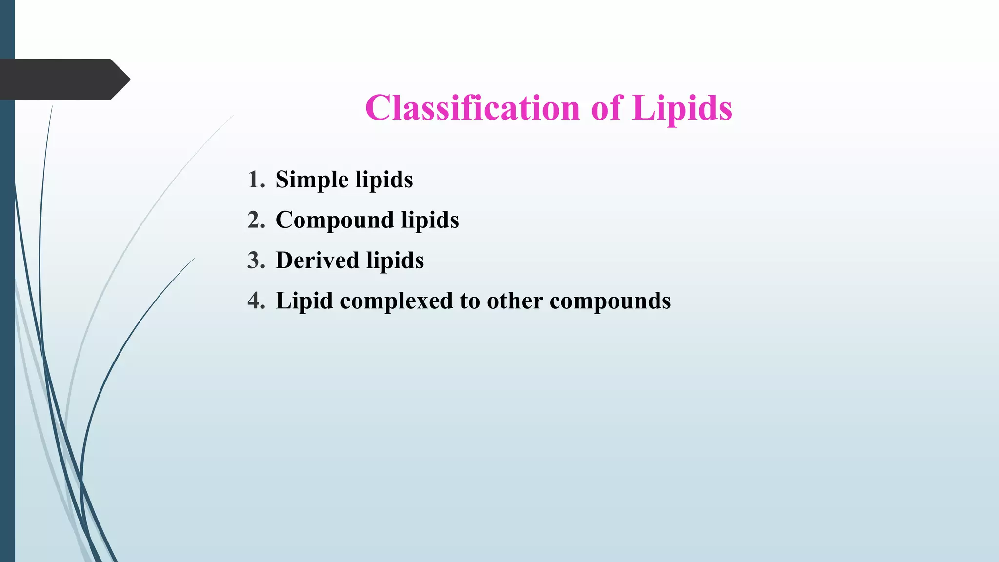 LIPIDS and their functions and classification | PPTX