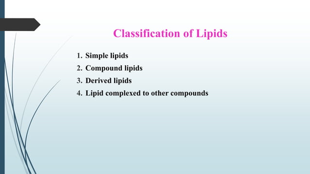 LIPIDS and their functions and classification | PPTX