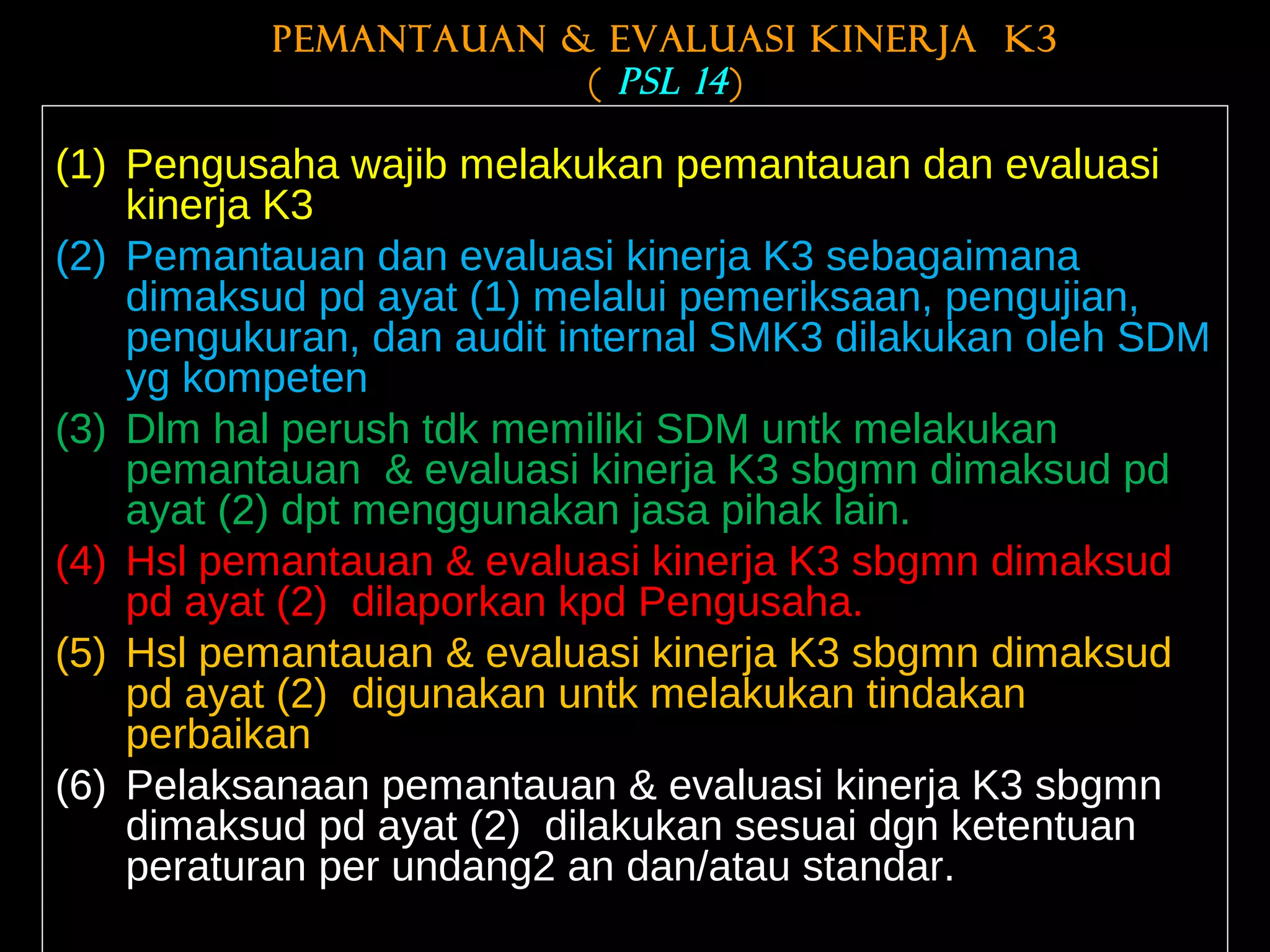 PP 50 2012 Penerapan SMK3 | PPT