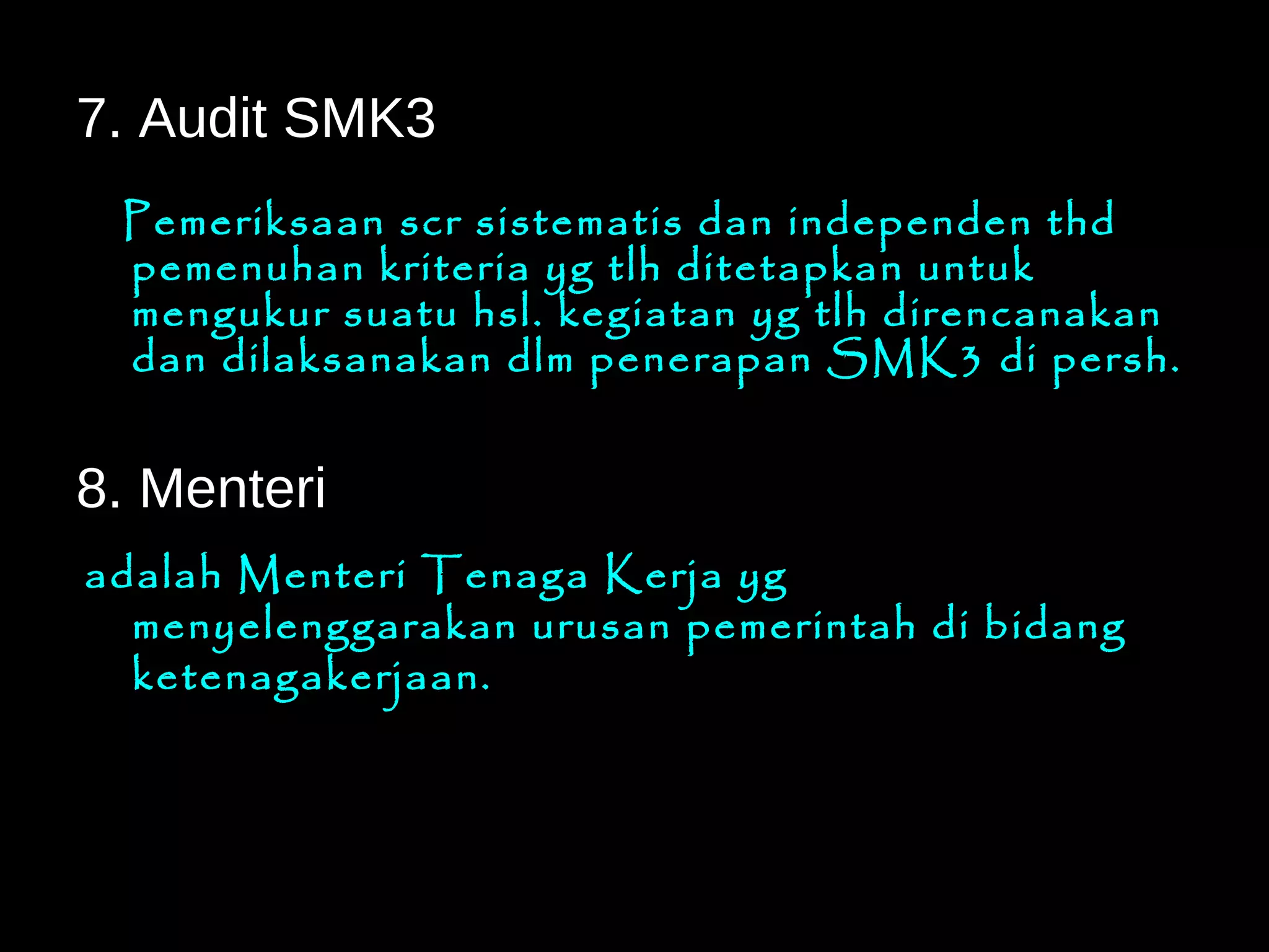 PP 50 2012 Penerapan SMK3 | PPT