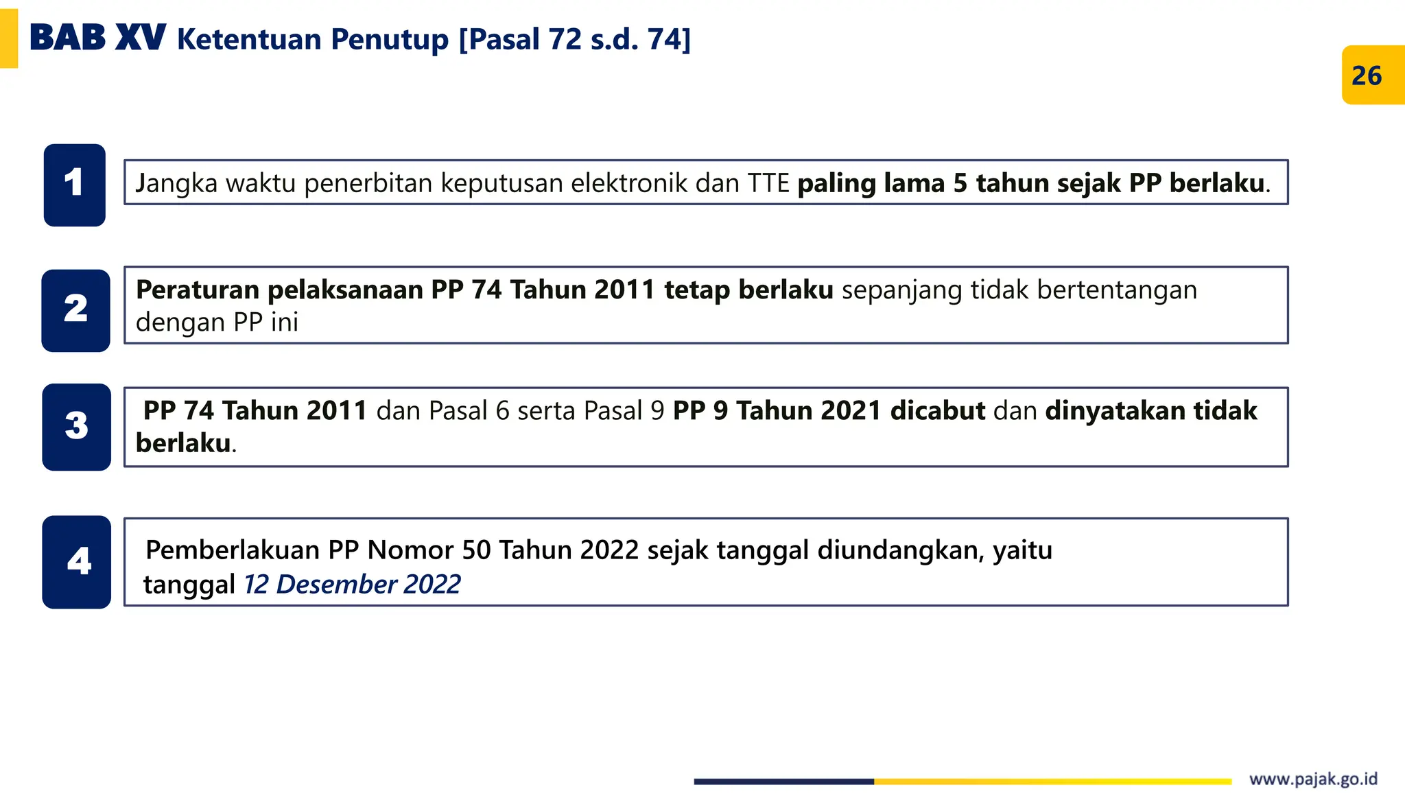 PP 50 Tahun 2022 tentang tatacara pelaksanaan hak dan pemenuhan ...