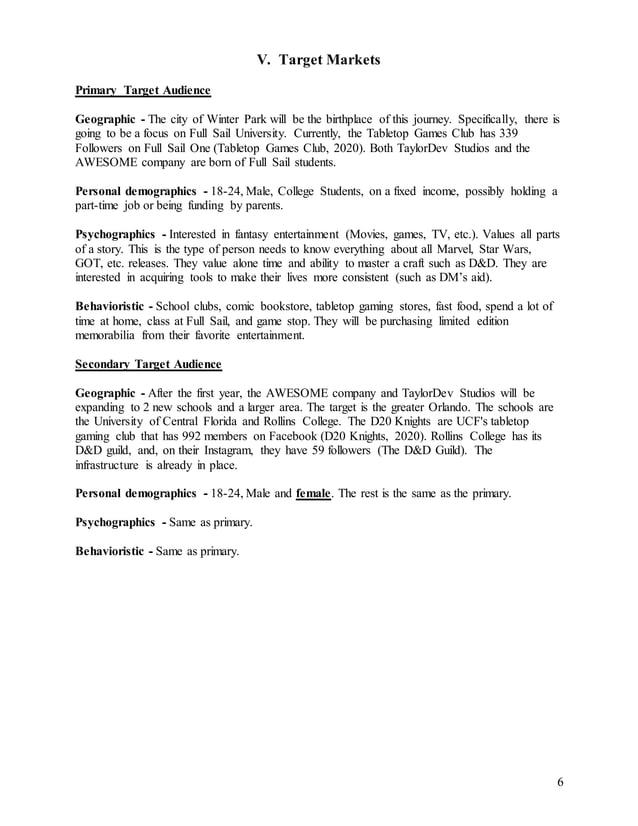 Distribution and Marketing plan for Dungeon Masters Aid | PDF