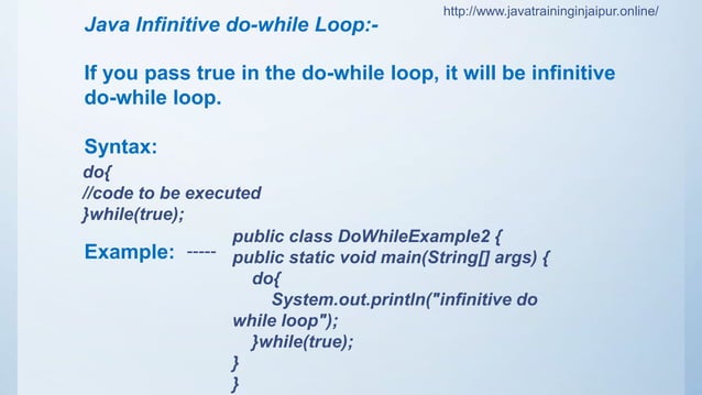 Java do-while Loop | PPT