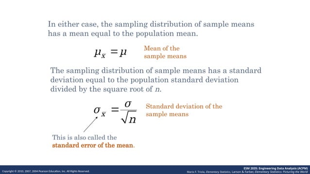 Pp6 Sampling Distribution And Central Limit Theorem 1 Pptx