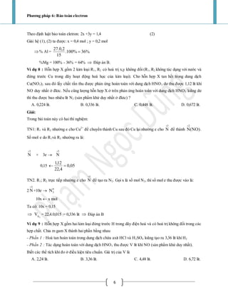 Pp6 bao toan-electron | PDF