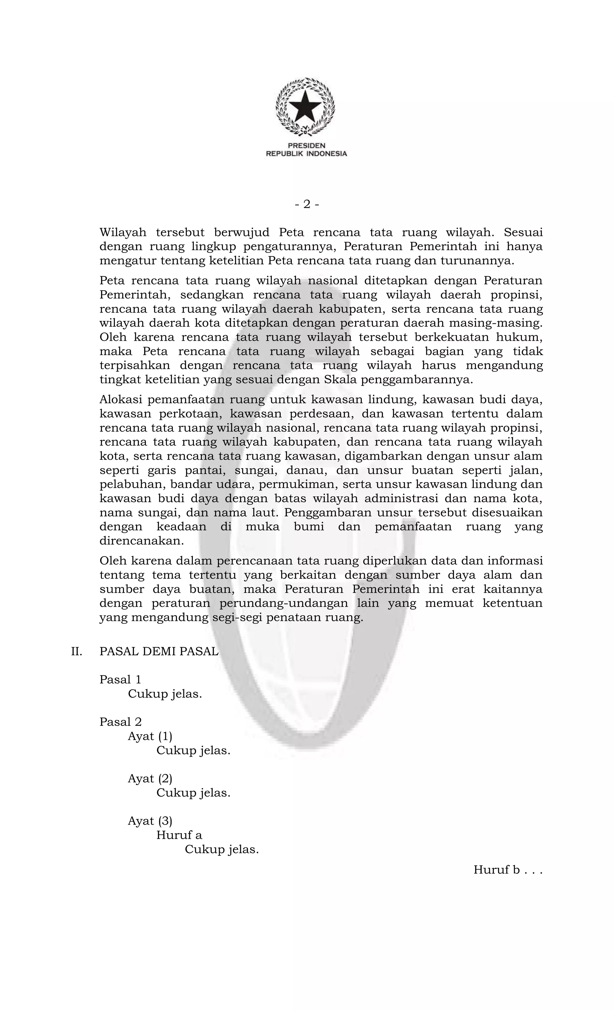 Pp 8 th 2013 ketelitian peta rencana tata ruang | PDF