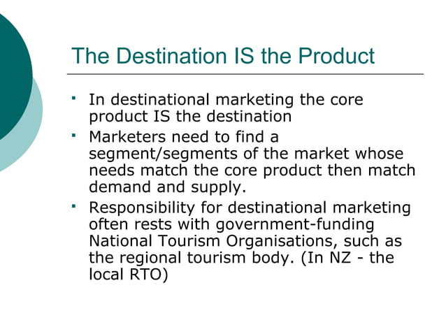 Destination marketing | PPT