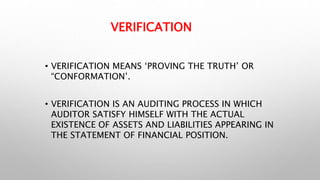 principles of auditing and analysis of auditing | PPTX