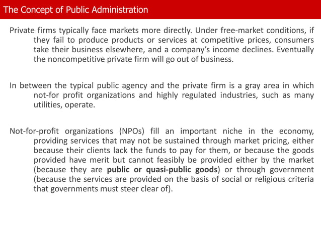 Definition & Concepts of Public Administration | PPT