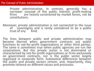 The concept of Separation of Powers in Public Administration and ...