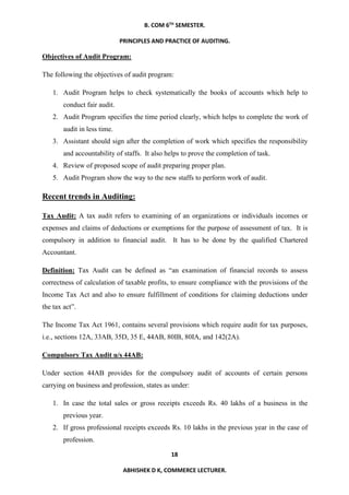 PRINCIPLES AND PRACTICE OF AUDITING. | PDF