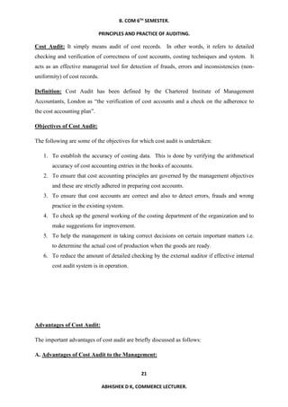 PRINCIPLES AND PRACTICE OF AUDITING. | PDF