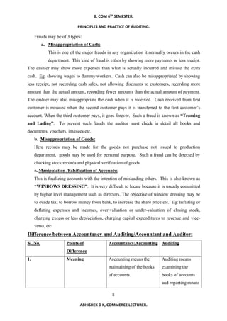 PRINCIPLES AND PRACTICE OF AUDITING. | PDF
