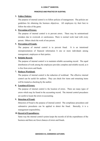 PRINCIPLES AND PRACTICE OF AUDITING. | PDF