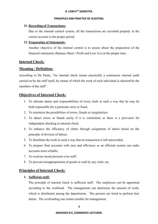 PRINCIPLES AND PRACTICE OF AUDITING. | PDF