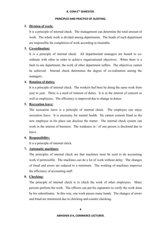 PRINCIPLES AND PRACTICE OF AUDITING. | PDF