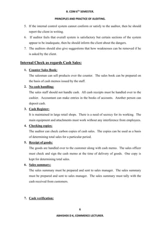 PRINCIPLES AND PRACTICE OF AUDITING. | PDF