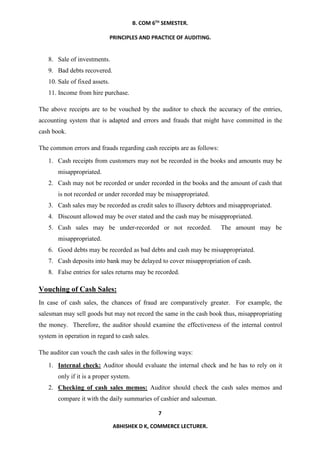 PRINCIPLES AND PRACTICE OF AUDITING. | PDF