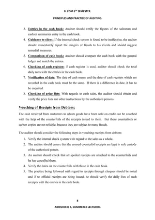 PRINCIPLES AND PRACTICE OF AUDITING. | PDF